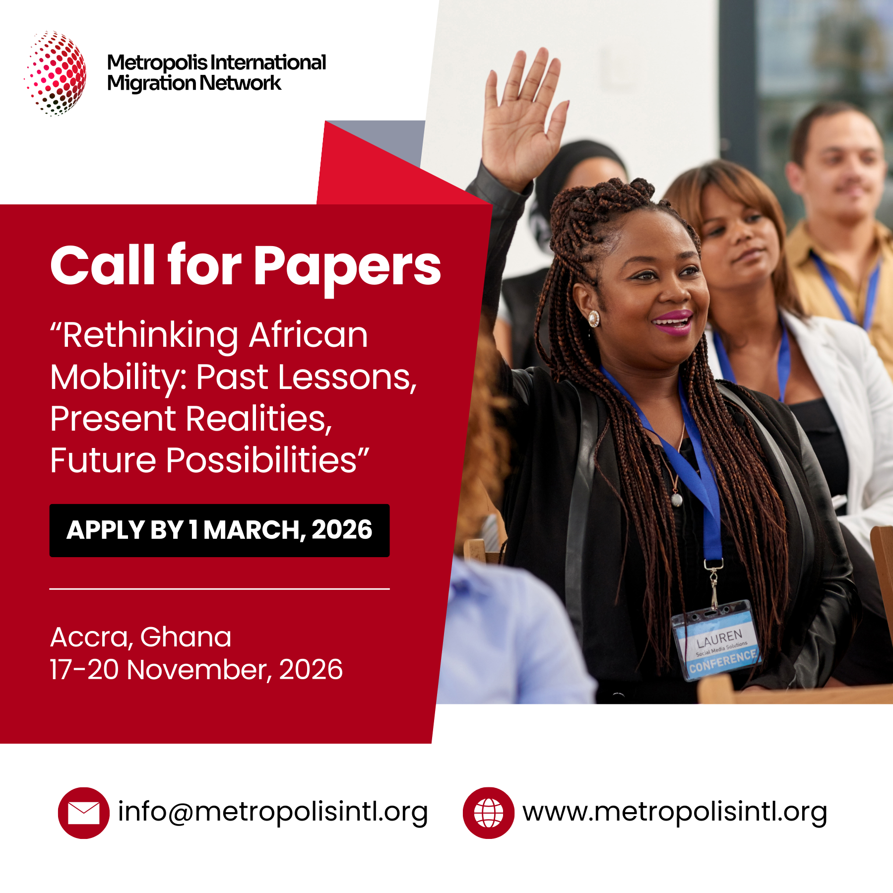 Conferenza Metropolis International - 17/20 novembre 2026 - Call for ...